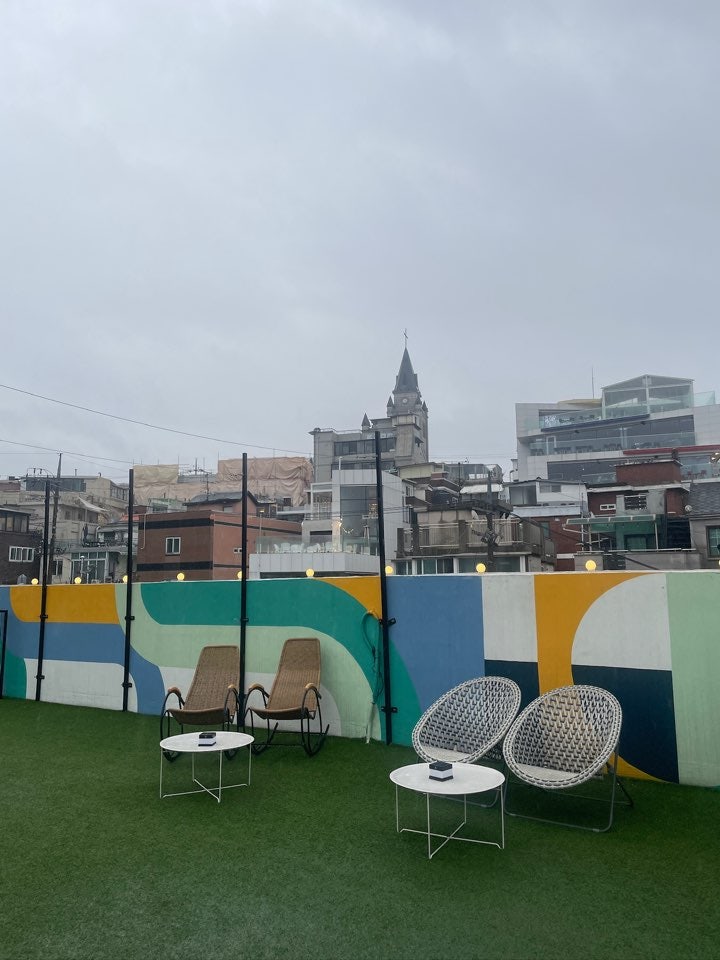 용산 해방촌 눕카페(noop cafe) 루프탑 넓고 예쁜카페 : 네이버 블로그