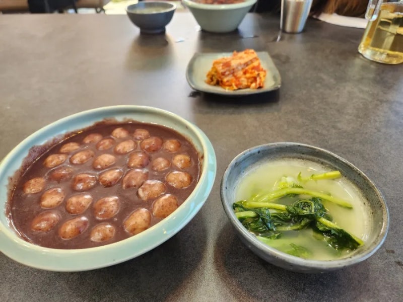 화개장터 근처 맛집 팥죽 속 새알심이 맛있는 네이버 블로그