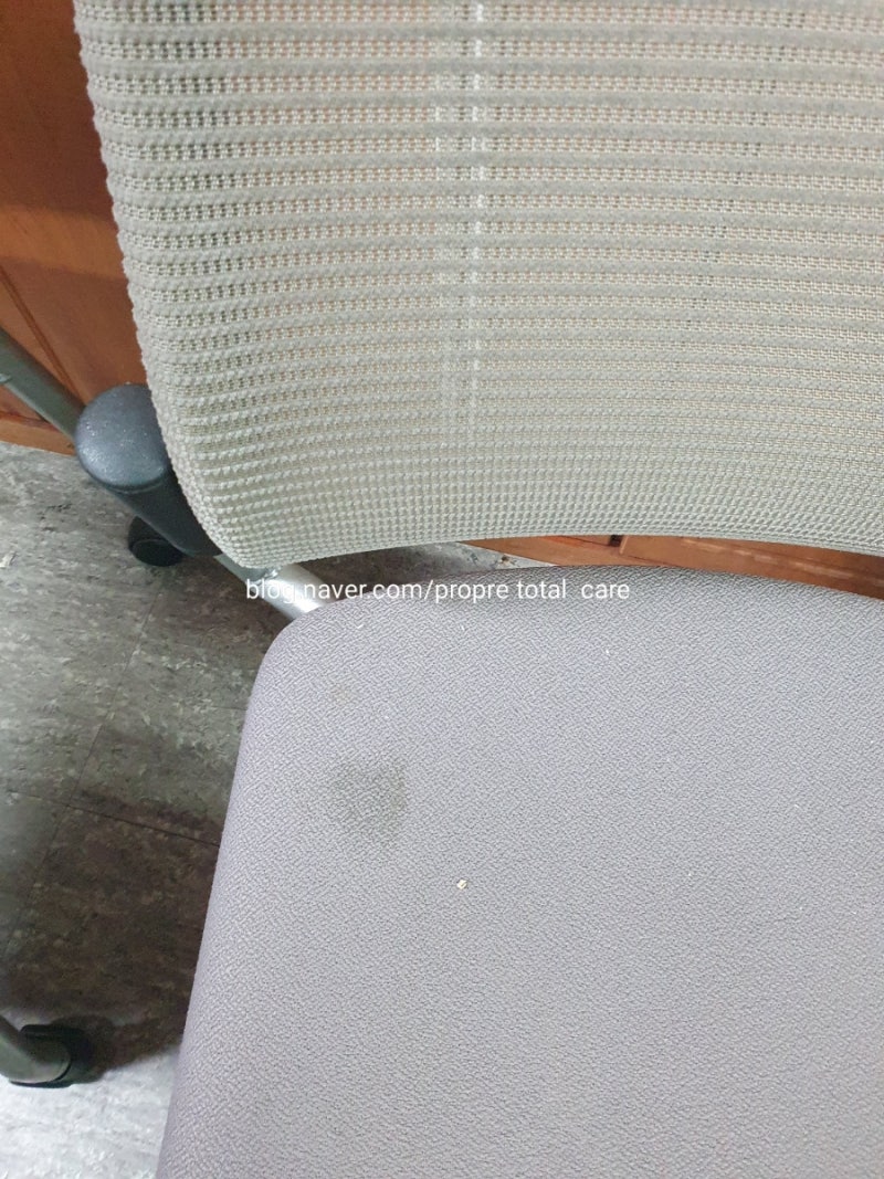 회의실 의자 얼룩제거 및 살균 청소 포포토탈케어