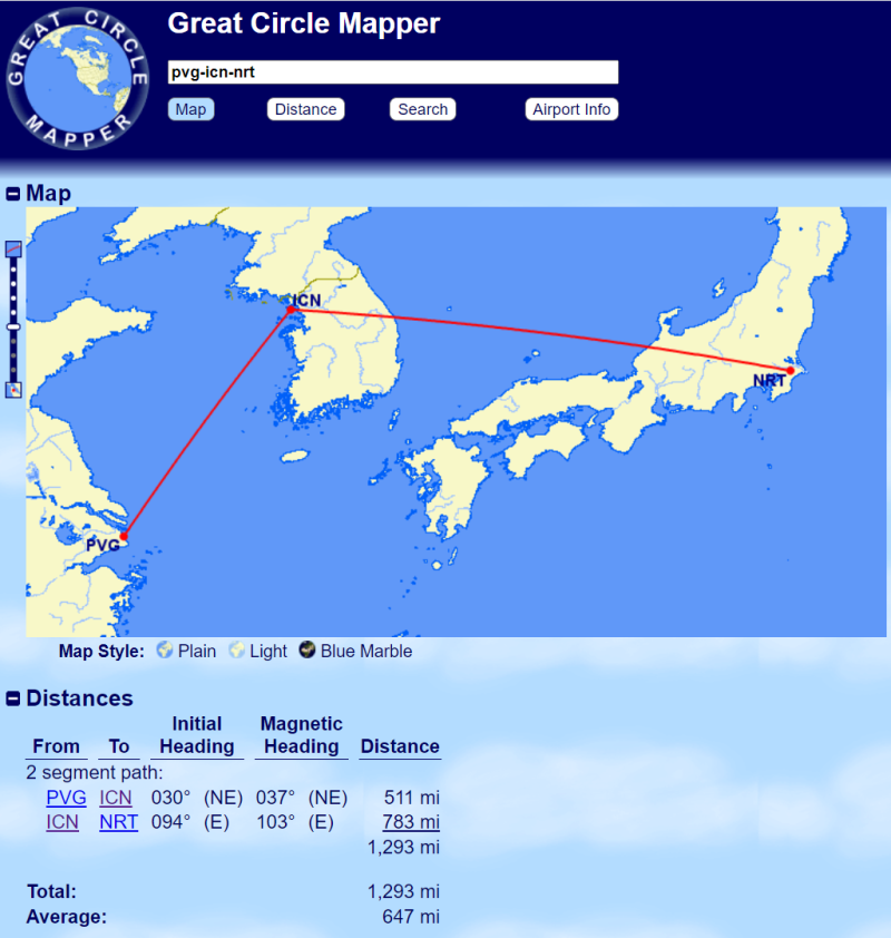 항공권 연구를 위한 도구 GCMAP (Great Circle Mapper ) 사용법 : 네이버 블로그
