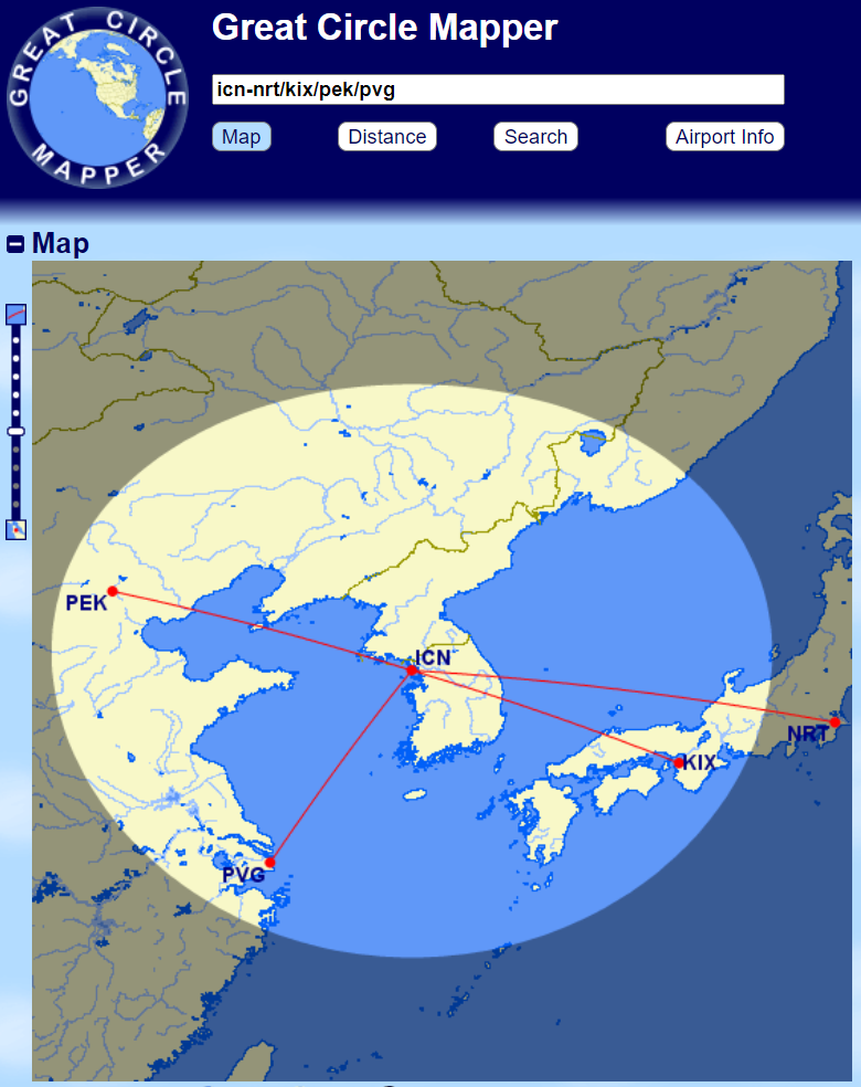항공권 연구를 위한 도구 GCMAP (Great Circle Mapper ) 사용법 : 네이버 블로그