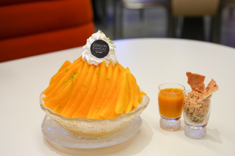 잠실빙수 맛집 고든램지버거 신메뉴 애플망고빙수 자세한 후기 네이버 블로그