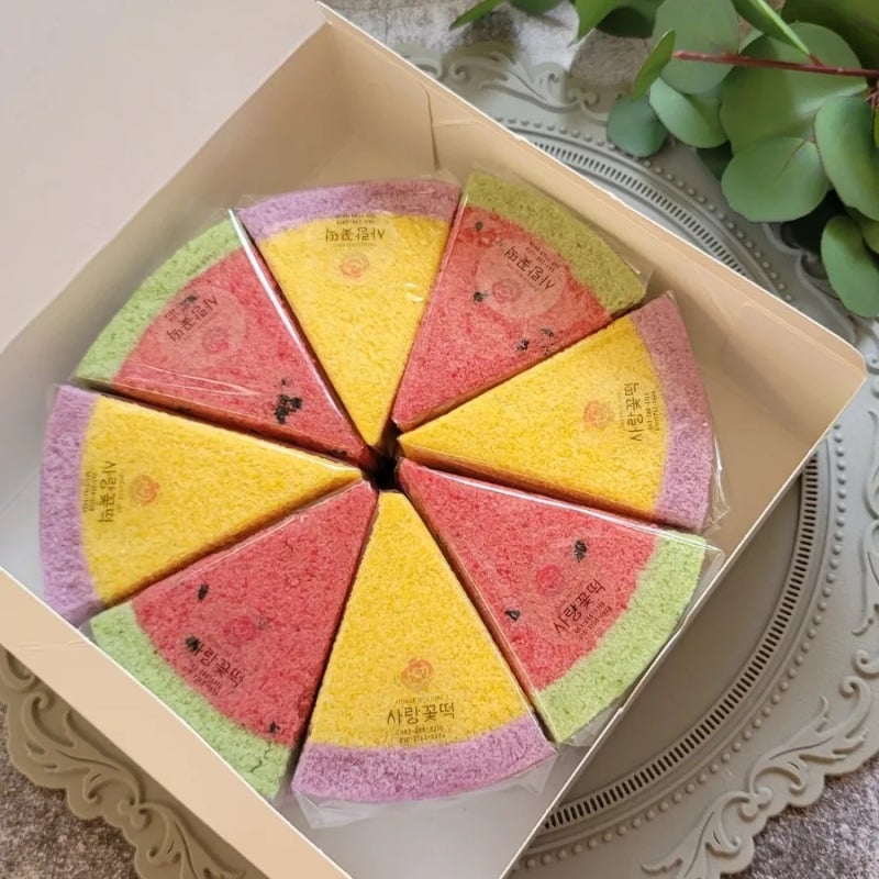 전주 수박설기 단호박설기 답례품 인사이동 승진 발령 답례품 어린이집 유치원 생일 떡 각종 행사 간식 추천 진북동 떡집