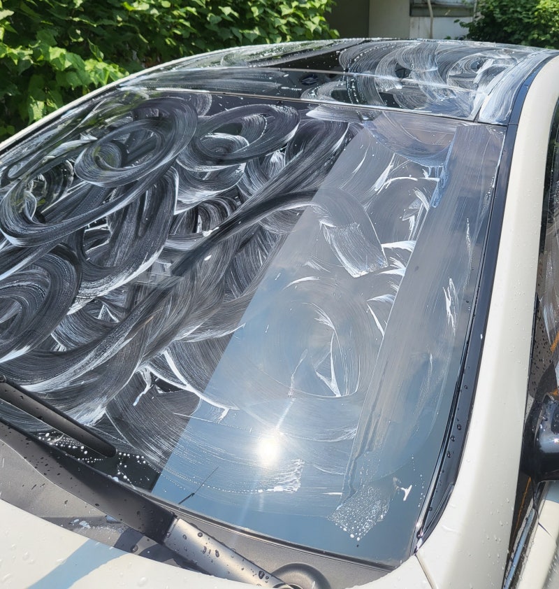 마저 MAJEO 유막제거제+발수코팅제 셀프시공 : 네이버 블로그