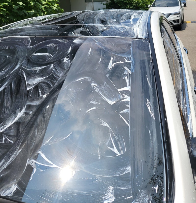 마저 MAJEO 유막제거제+발수코팅제 셀프시공 : 네이버 블로그