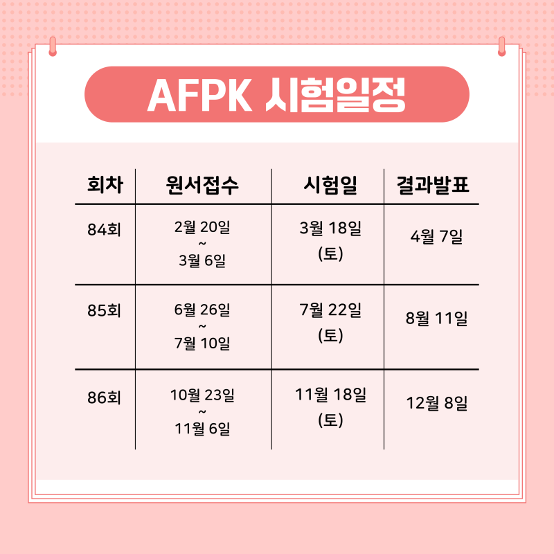 AFPK 자격시험 정보 및 합격 후기 : 네이버 블로그