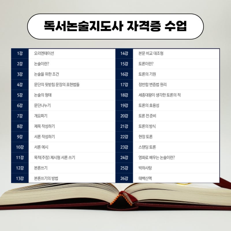 독서지도사독서논술지도사 자격증 수업과정 및 취득절차 네이버 블로그