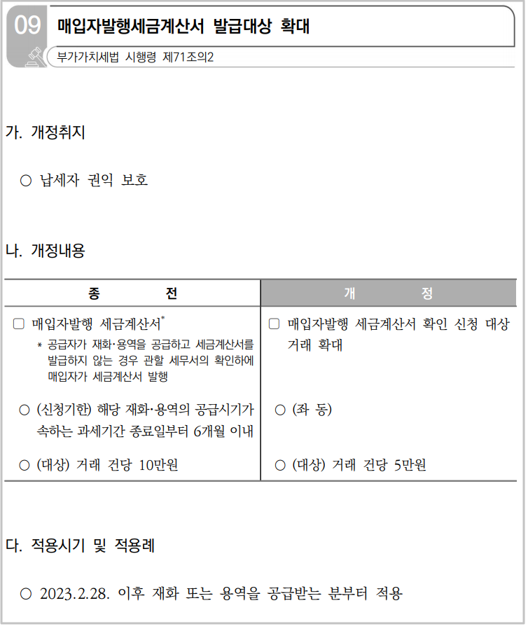 매입자 발행 세금계산서 신청요건과 신고방법 2023228 개정내용 포함 네이버 블로그