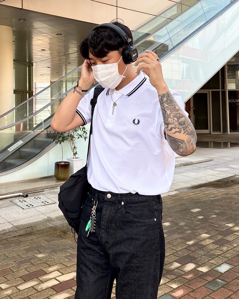 남자 카라티 프레드페리 힙한 코디 및 사이즈 팁 네이버 블로그