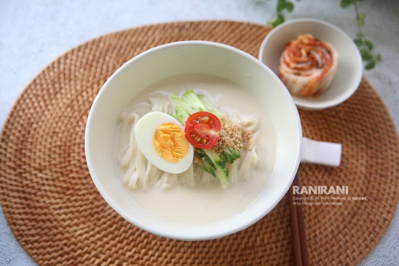 콩국수 만들기 콩국물 있으면 만들기 쉬운요리 여름음식 콩물국수 만드는법 네이버 블로그