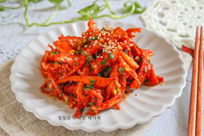 황태채무침 백종원 북어채볶음 황태무침 레시피 황태채요리 만들기 알토란 북어채무침 만드는 법 네이버 블로그