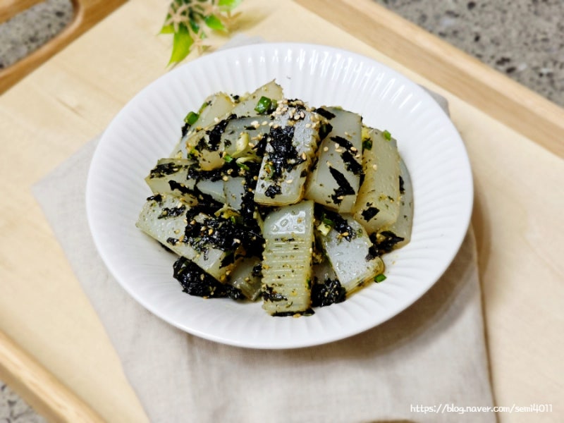 청포묵무침 만드는 법 청포묵김무침 아기도 잘 먹는 묵요리 네이버 블로그
