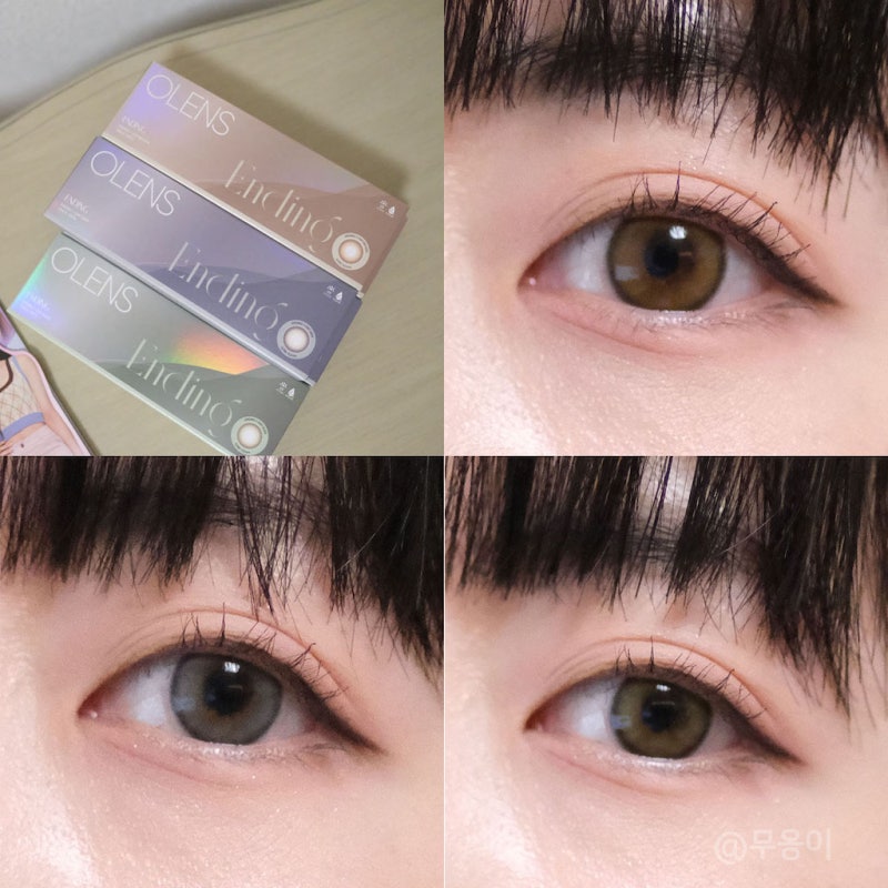뉴진스렌즈 오렌즈 엔딩 웜톤and쿨톤 퍼스널컬러렌즈로 생기톤업 착샷 후기 네이버 블로그