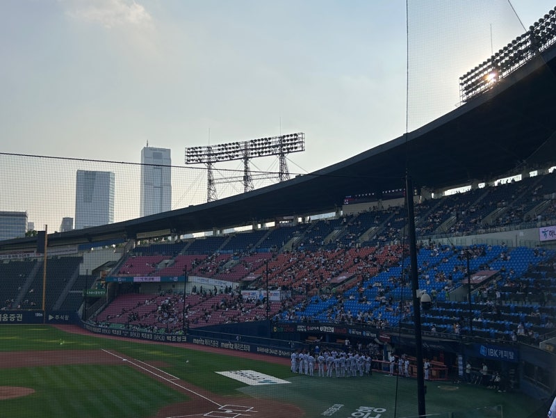 잠실야구장 3루 블루석 216구역 시야 엘지 대 삼성 직관 후기 네이버 블로그