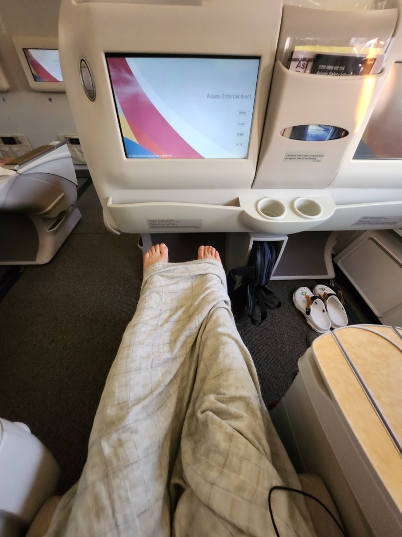 아시아나 비즈니스 OZ733 베트남 하노이 비즈타고 쑹 (A-350)/OZ730 아시아나우등고속타고온 후기/기내식과 라면맛집 ...