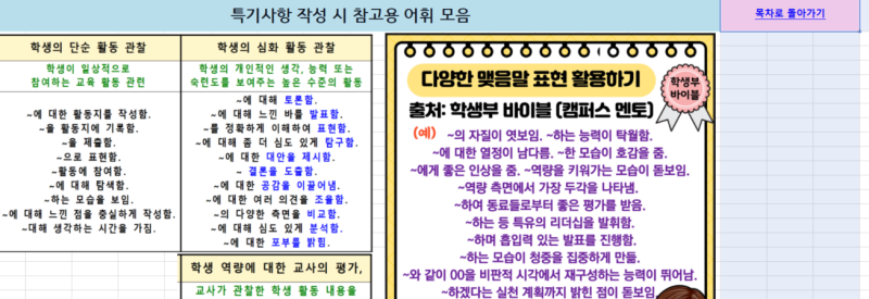 2023 나이스 바이트 계산기😎 학교생활기록부 담당 담임 전용 교과세특 전용 네이버 블로그