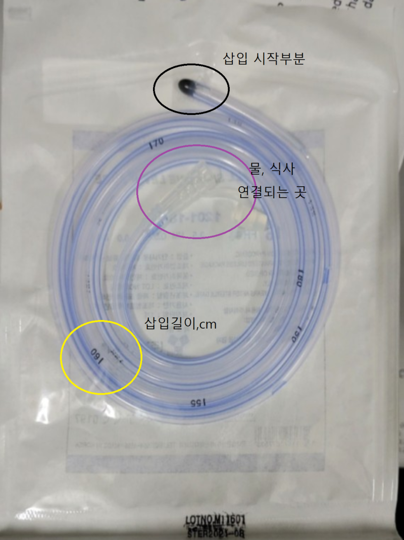 [관급식] 비위관영양(Levin tube, L-tube feeding) 방법과 종류 (콧줄식사) : 네이버 블로그