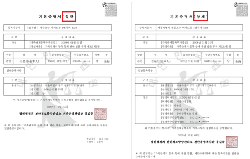 기본증명서 인터넷 무인발급기 자녀 상세 대리 발급 네이버 블로그