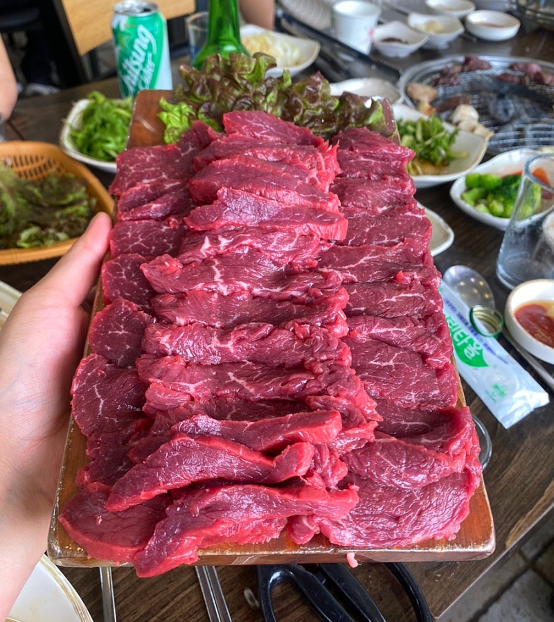 강원도 횡성 한우마을 한우 구이 육사시미 맛집 한우백화점구이터본점 네이버 블로그