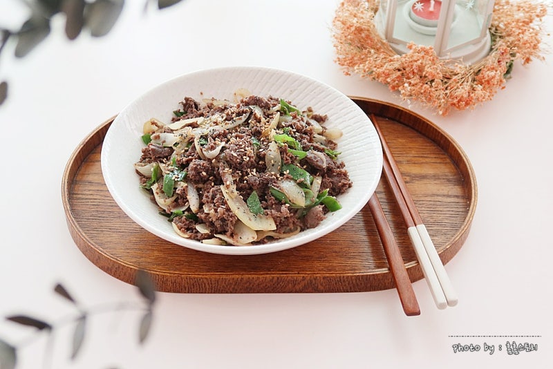 소불고기 덮밥 만드는법 소불고기 부위 및 양념 재우기 방법 담은 불고기 요리 네이버 블로그