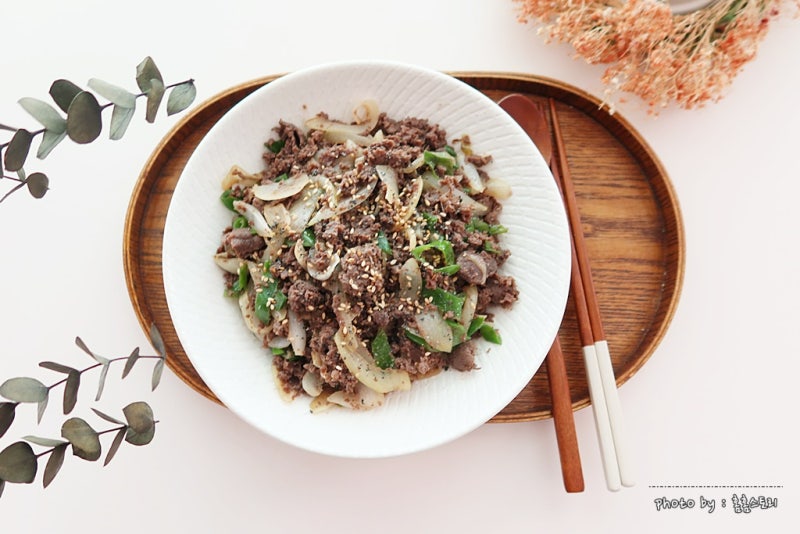 소불고기 덮밥 만드는법 소불고기 부위 및 양념 재우기 방법 담은 불고기 요리 네이버 블로그