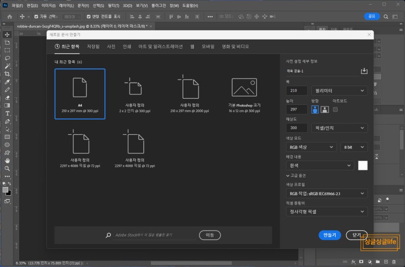 포토샵 사진 자르기 활용해 여권 사진과 미국 비자 사진 규격 사이즈에 맞추기 네이버 블로그