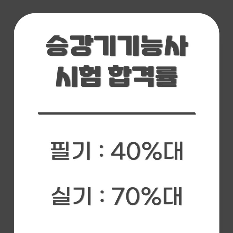 승강기기능사 시험일정 및 취득방법 정리 네이버 블로그