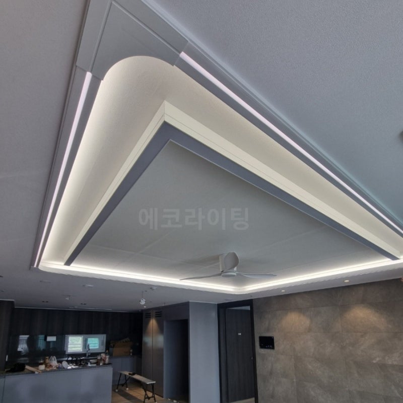 김해조명공사20평대30평대삼정그린코아거실천장실링팬ledt5간접조명매립조명센서 네이버 블로그