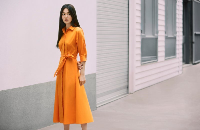 미샤michaa X 송혜교 23 Pre Fall 캠페인 화보 패션 속 원피스 데님 셋업 등 여자 데일리 룩 코디 네이버 블로그