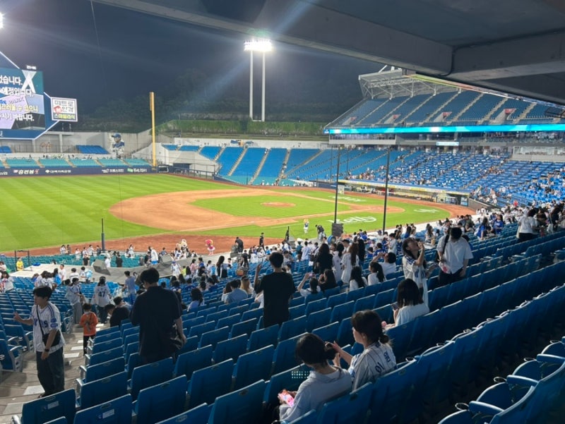 삼성라이온즈파크 직관 블루존 중앙테이블석 가격좌석예매방법꿀팁🍯 네이버 블로그