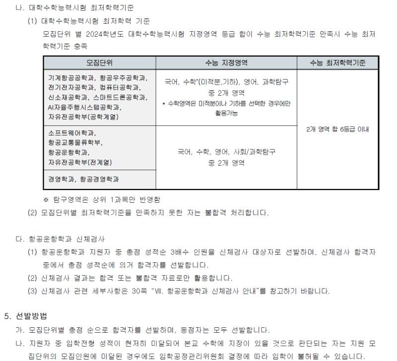 2024 한국항공대 수시 합격자발표 학종 수시등급 경쟁률 한국항공대학교 논술 교과 수능최저 네이버 블로그