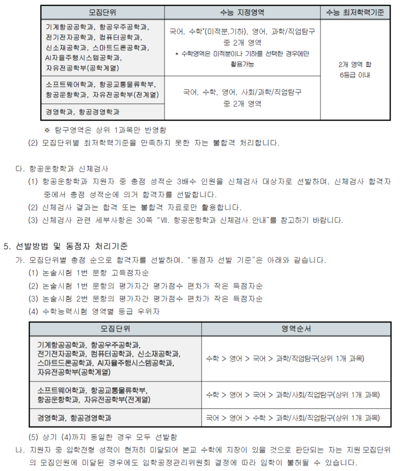 2024 한국항공대 수시 합격자발표 학종 수시등급 경쟁률 한국항공대학교 논술 교과 수능최저 네이버 블로그