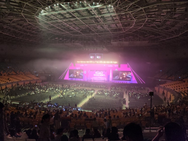 올림픽공원 체조경기장 KSPO DOME (KSPO돔) 좌석별 시야 모음, 단차 비교 및 주차 (w/롯데패밀리 콘서트) : 네이버 블로그