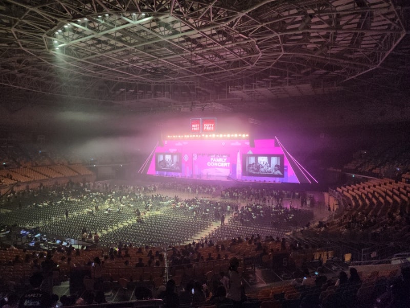 올림픽공원 체조경기장 KSPO DOME (KSPO돔) 좌석별 시야 모음, 단차 비교 및 주차 (w/롯데패밀리 콘서트) : 네이버 블로그