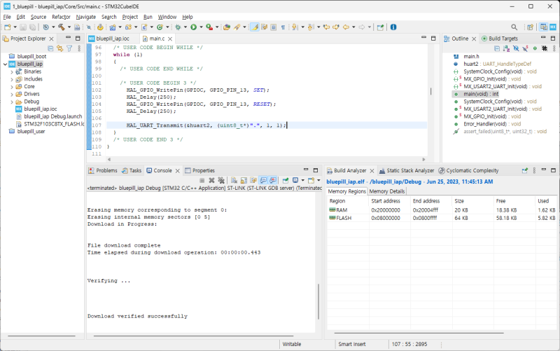 [STM32]UART Bootloader - IAP(In system Programming) with UART : 네이버 블로그