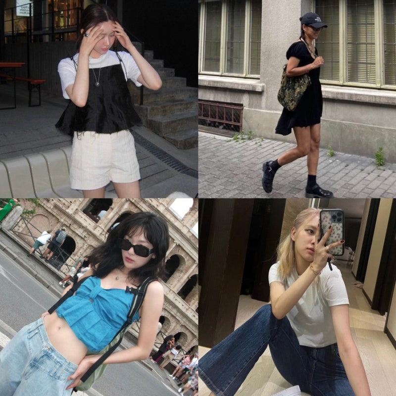 26도 27도 28도 30도 기온별 날씨별 온도별 옷차림 코디 추천이효리 로제 슬기 차정원 사복 패션 네이버 블로그