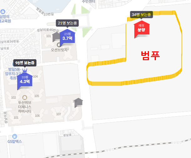 두산위브더제니스 하버시티 개발 호재 천지고feat 똘구임장기 네이버 블로그