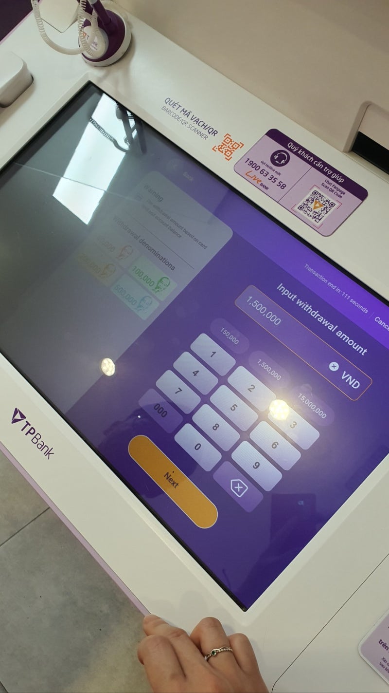 베트남 / 트래블월렛 TP BANK 에서 인출하기 !! : 네이버 블로그