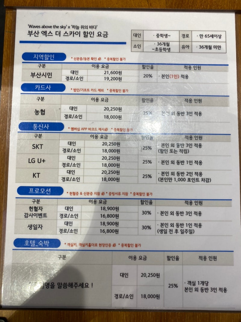 부산 해운대 엑스더스카이 스타벅스 엘시티전망대 할인 네이버 블로그
