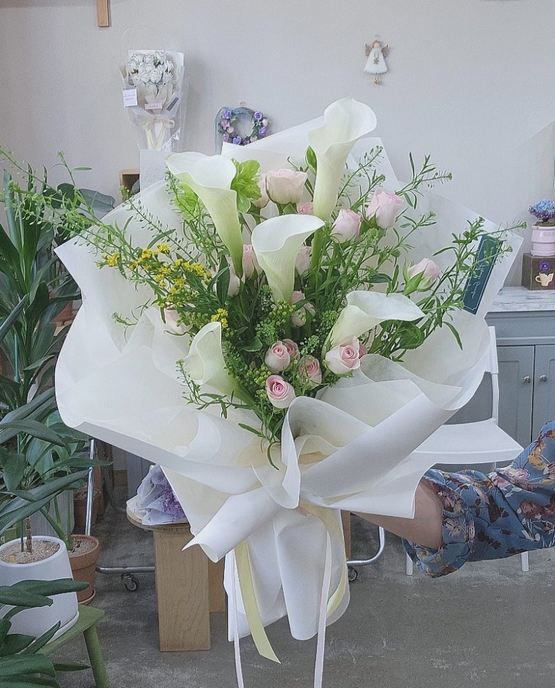 꽃말 예쁜 꽃 카라 꽃다발 생일 결혼기념일 프러포즈 선물 울산 동구 꽃집 전하동 서부동 꽃배달 퓨어 플라워 가든 네이버 블로그