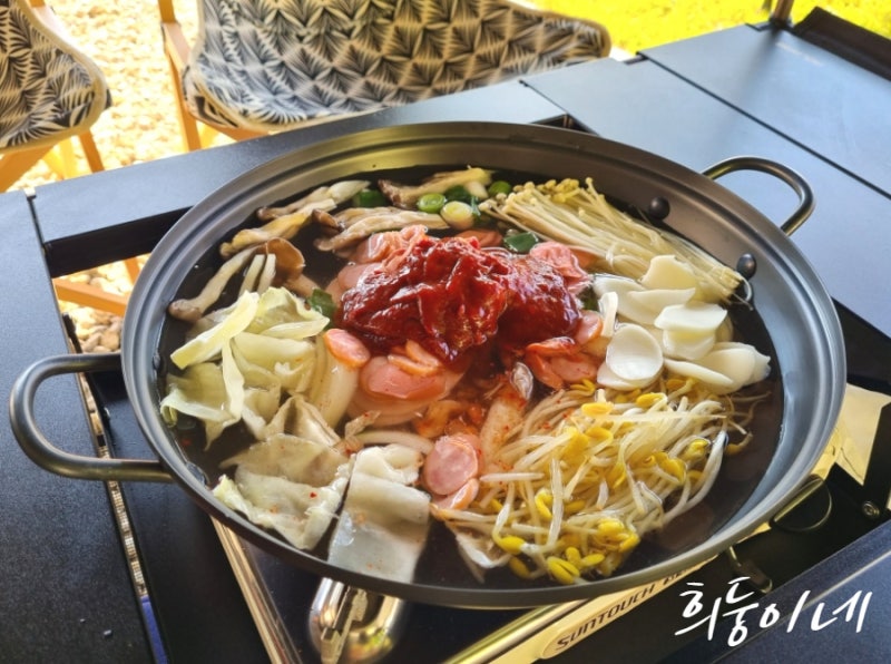 캠핑 전골냄비 술안주 국물요리 부대찌개 알루미늄 냄비로 만들기 네이버 블로그