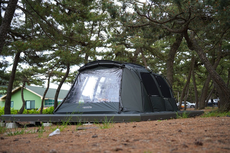 거실형텐트 KZM 지오패스 프로 캠핑텐트 연곡솔향기캠핑장 사용기 : 네이버 블로그