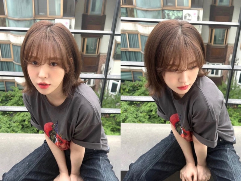 중단발 웬디컷 여자 숏컷 짧은 숏단발 머리 레이어드컷 허쉬컷 단발펌 네이버 블로그