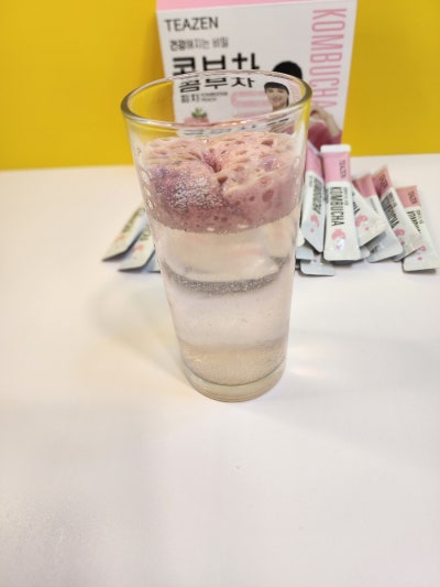 티젠 콤부차 피치 콤부차 효능과 부작용 및 맛 후기 네이버 블로그