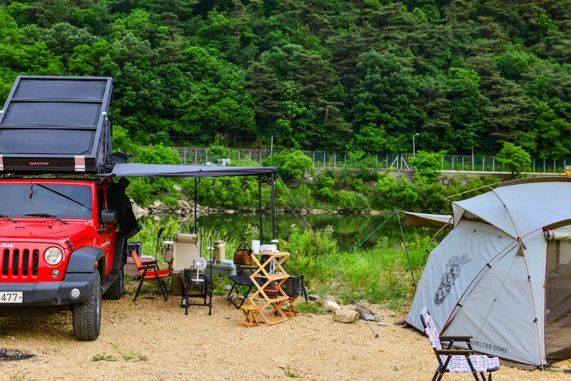 충북 괴산 입문용 무료 차박 노지캠핑장 추천 목도강수욕장 우중캠핑 캠핑음식 슬기로운 차박생활 정모 네이버 블로그