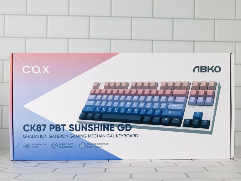 예쁜 사무용 텐키리스 기계식키보드 COX CK87 GD 갈축 : 네이버 블로그