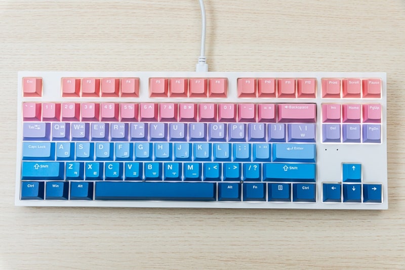 콕스 그라데이션키보드 CK87 GD 황축 텐키리스키보드 추천 : 네이버 블로그