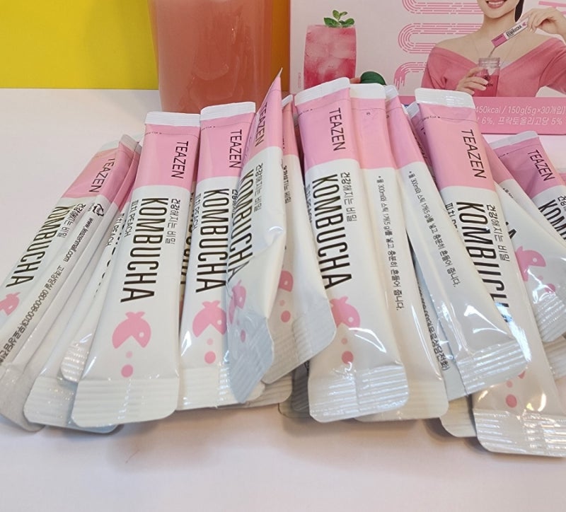 티젠 콤부차 피치 콤부차 효능과 부작용 및 맛 후기 네이버 블로그