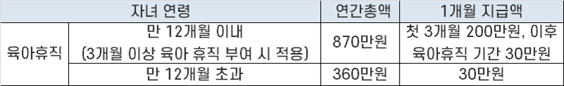 육아휴직 사업주 지원금 신청 회사 기업지원금 네이버 블로그