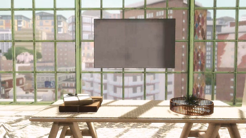 심즈4 건축 I 화이트 빈티지 아파트 l CC I 배포 : 네이버 블로그